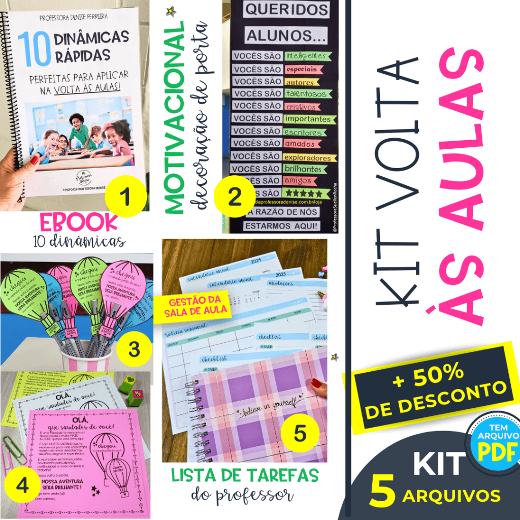Kit Volta às Aulas Acolhedor - Papo da Professora Denise