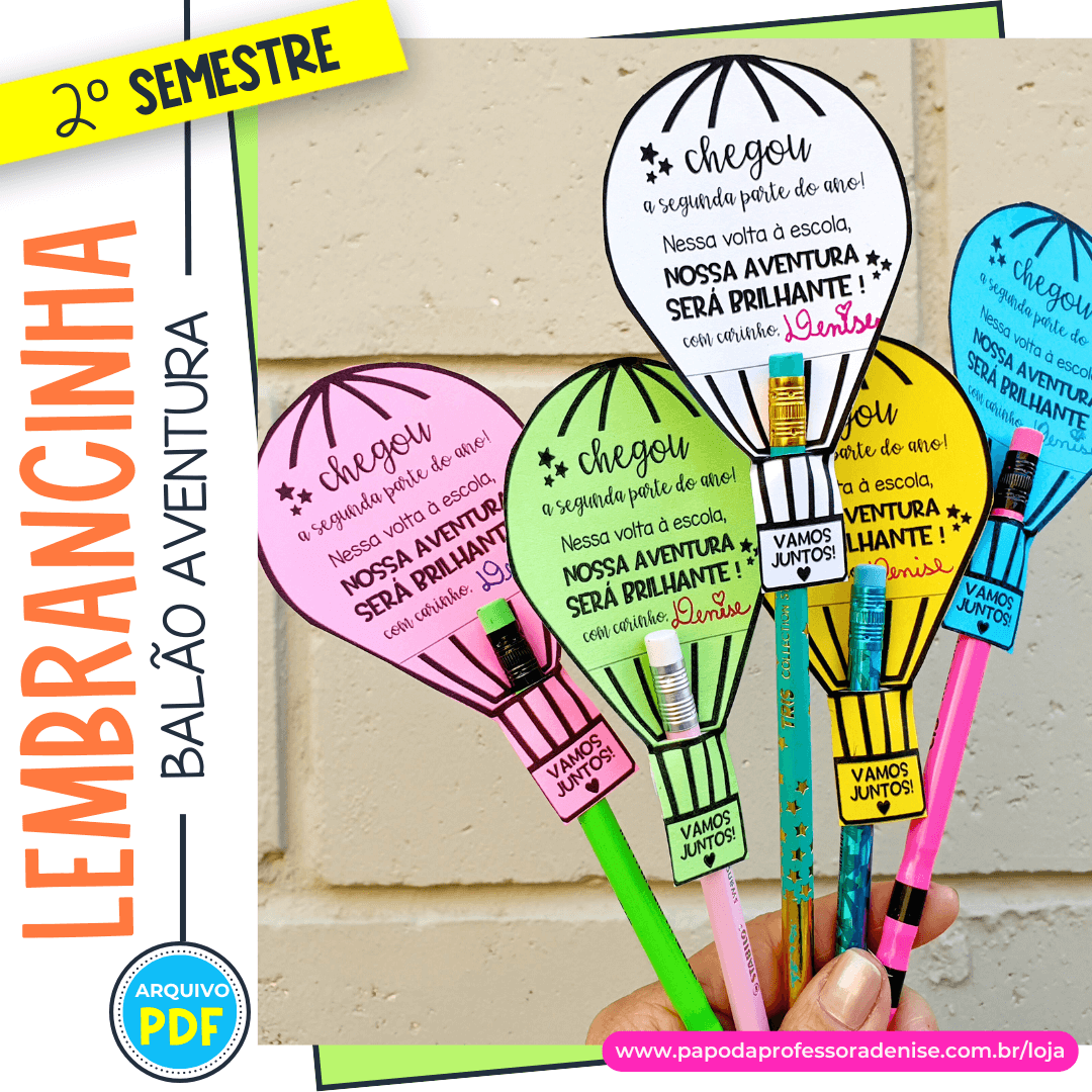 Lembrancinha Balão Aventura Para Imprimir - RETOEDU